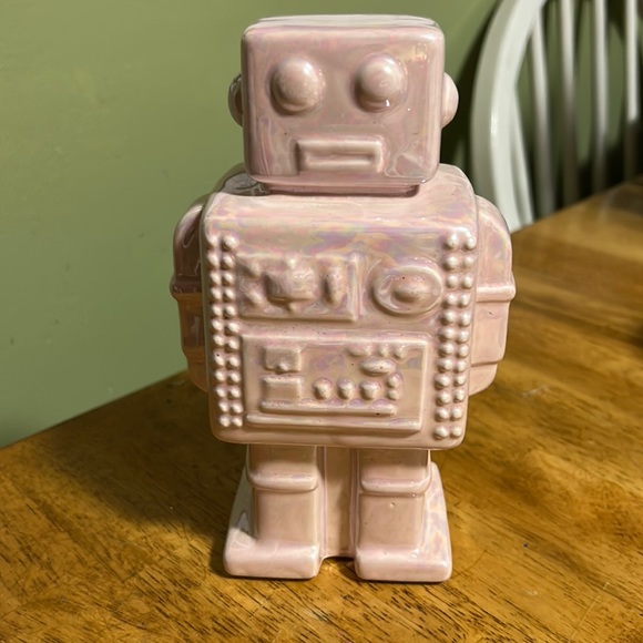 Accents | Retro Pink Ceramic Robot Figurine Space Science Fiction Toy ...
